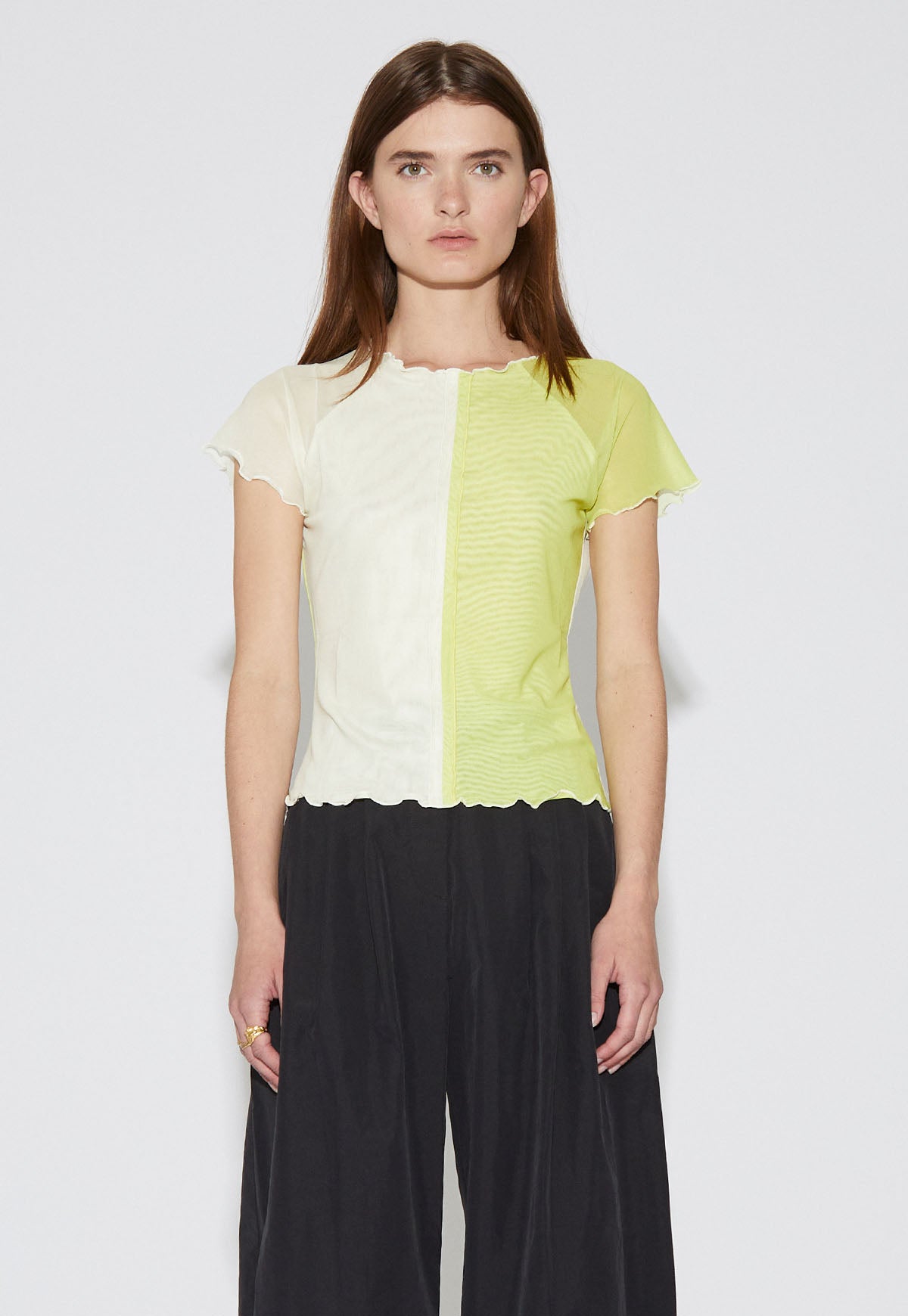 Rio Mesh Baby Tee Lime – NOIS NEW YORK